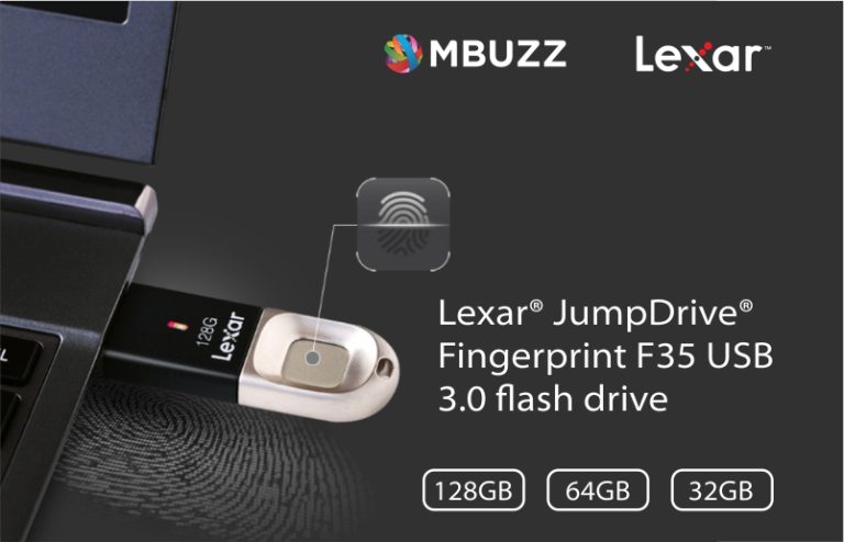 Lexar JumpDrive Fingerprint F35 USB in Dubai - MBUZZ Technologies