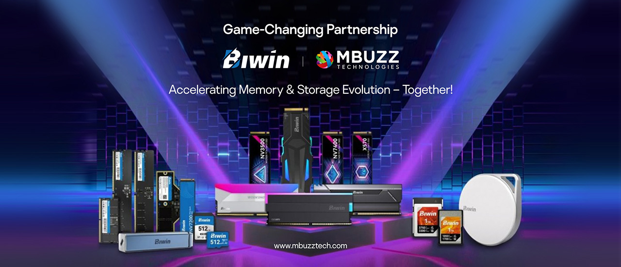 BIWIN Storage Technology Partners with MBUZZ - MBUZZ Technologies